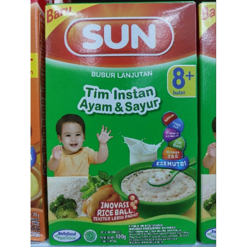Jual KZ - Sun bubur bayi 8+ bulan ke atas tim instan ayam & sayur 100g ...