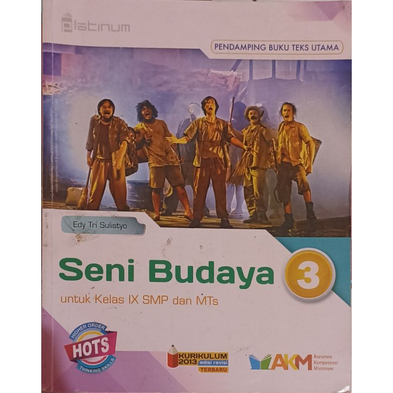 Jual Buku bekas seni budaya kelas 9 SMP penerbit Tiga serangkai platinum kurikulum 2013 edisi ...