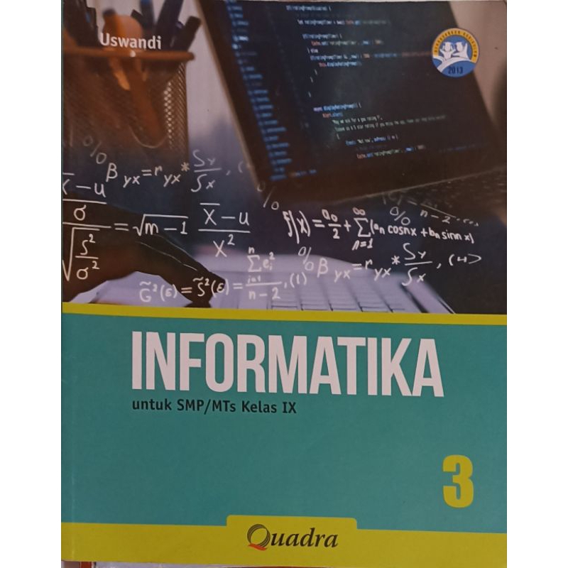 Jual Buku bekas Informatika kelas 9 penerbit quadra kurikulum 2013 ...