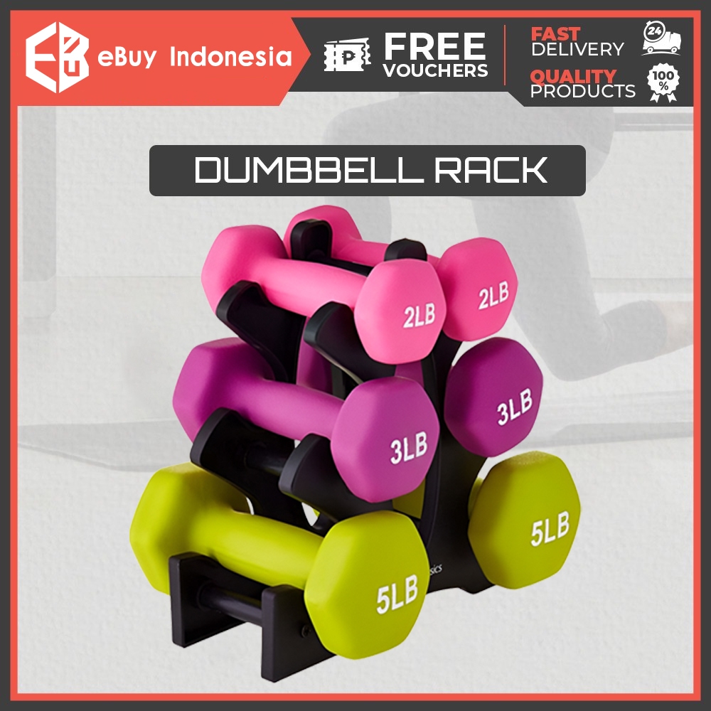Jual Dumbbell Rack 3 Tingkat Rak Barbel Home Gym Stand Dumbell ...