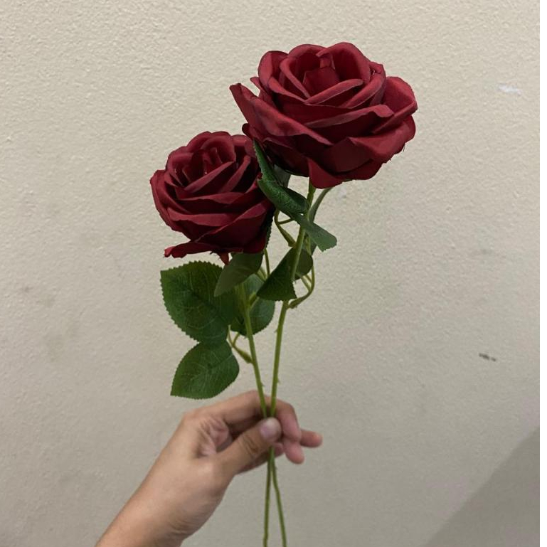 Jual MAWAR SINGLE STEM BUNGA MAWAR TANGKAI ARTIFICIAL FLOWER BUNGA ROSE ...