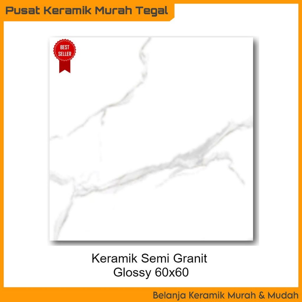 Jual Keramik Lantai Semi Granit 60×60 Rectified Antarctic White Putih ...