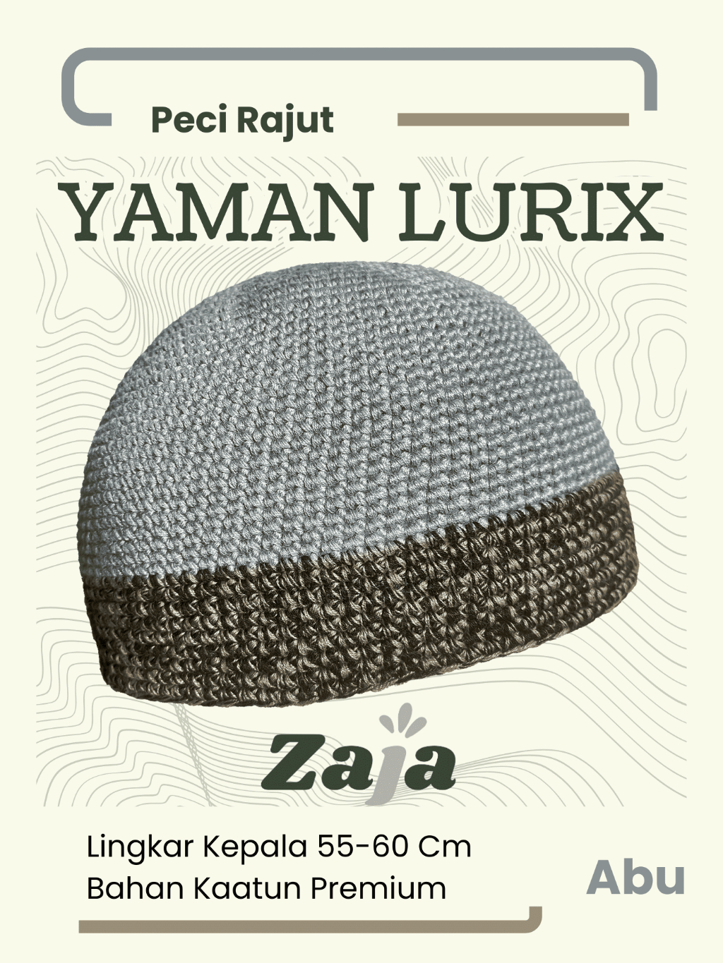 Jual Zaja - Peci Rajut Yaman Lurix Warna Polos Kombinasi Warna Mix Dengan Paduan Menarik Dan ...