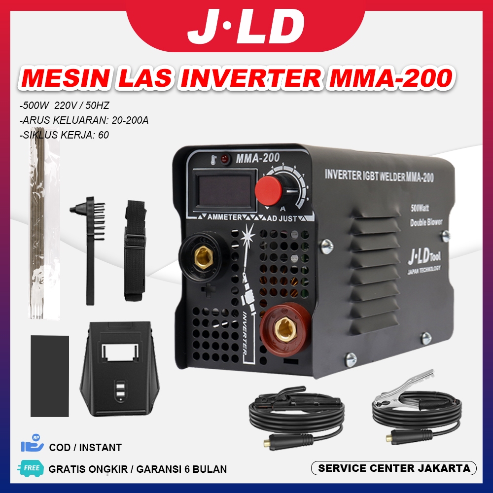 Jual JLD Mesin Las Inverter MMA-200 Mesin las mini Mesin trafo las ...
