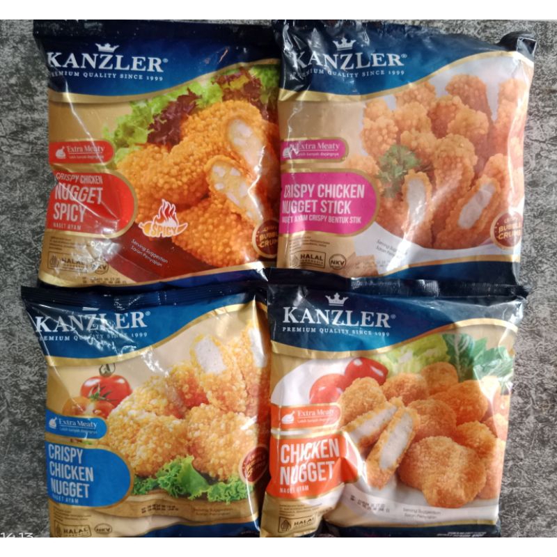 Jual KANZLER CRISPY CHICKEN NUGGET | STIK | NUGET SPICY 450gr | Shopee ...