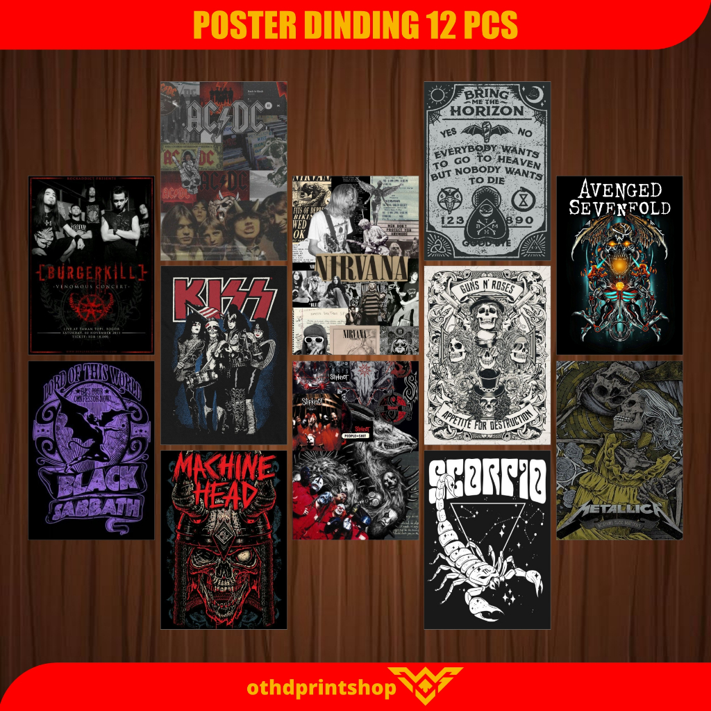 Jual Poster Dinding Tema MUSIC 12 pcs Poster Aesthetic Poster Dinding ...