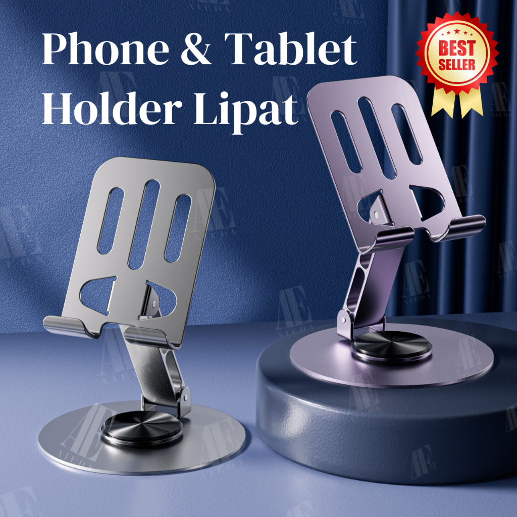 Jual AiEda - Holder HP Besi Metal Rotasi 360 Derajat Holder Desktop ...