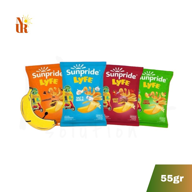 Jual Sunpride Lyfe Cavendish Banana Chips 55gr / Keripik Pisang ...