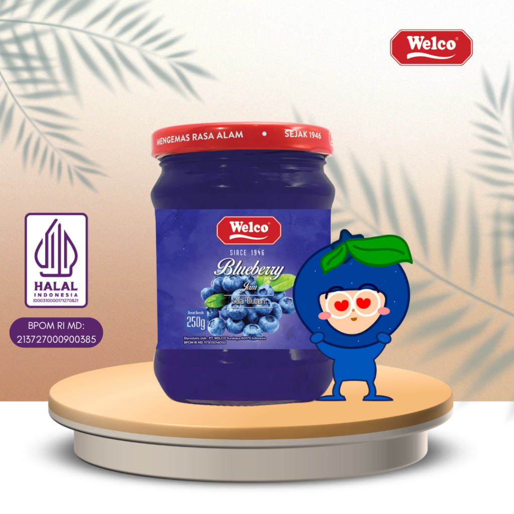 Jual Selai Blueberry Welco/Welco Blueberry Jam 250g/olesan roti ...