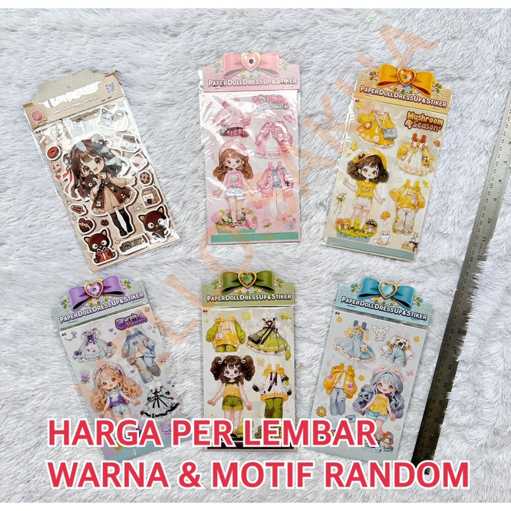Jual MAINAN PAPERDOLL DRESSUP & STIKER MERK DG BONGKAR PASANG ANAK ...
