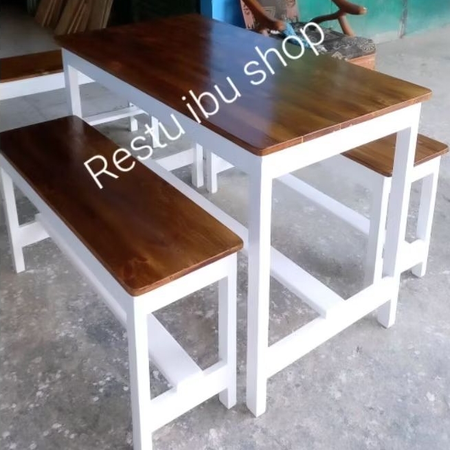 Jual meja restoran meja makan meja warung meja caffe kayu jati belanda | Shopee Indonesia