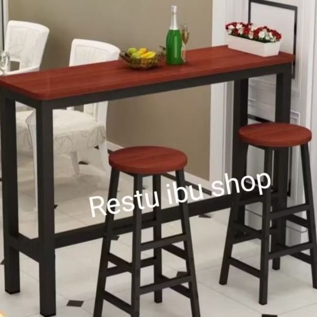 Jual Meja bar meja makan meja caffe ful kayu jati belanda | Shopee Indonesia