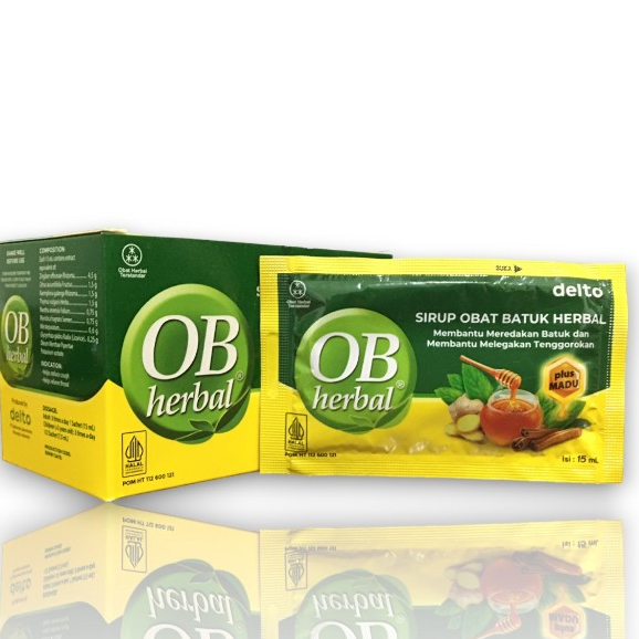 Jual OB Herbal sachet obat batuk herbal isi 10 sachet 15 ml | Shopee ...