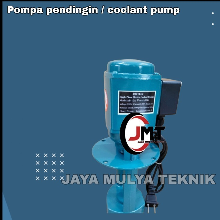 Jual Pompa pendingin / coolant pump. Rotor AB. 12A 40 watt 3phase | Shopee Indonesia