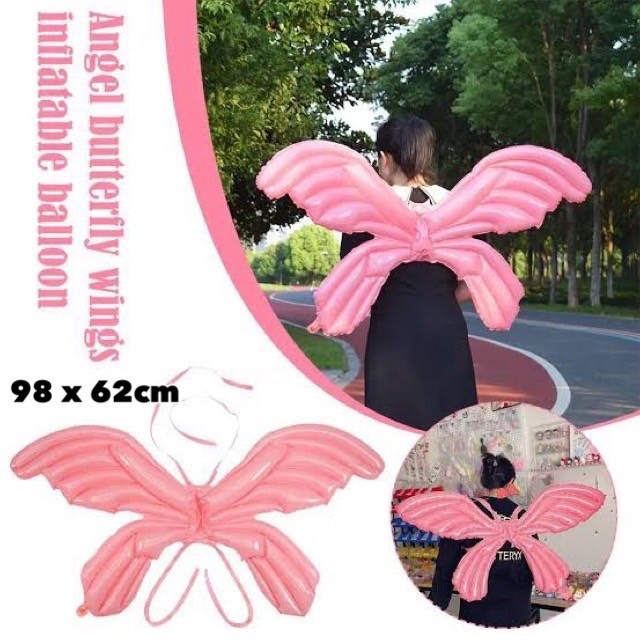 Jual balon sayap angel / kupu / burung balloon wings wing balon kostum ...