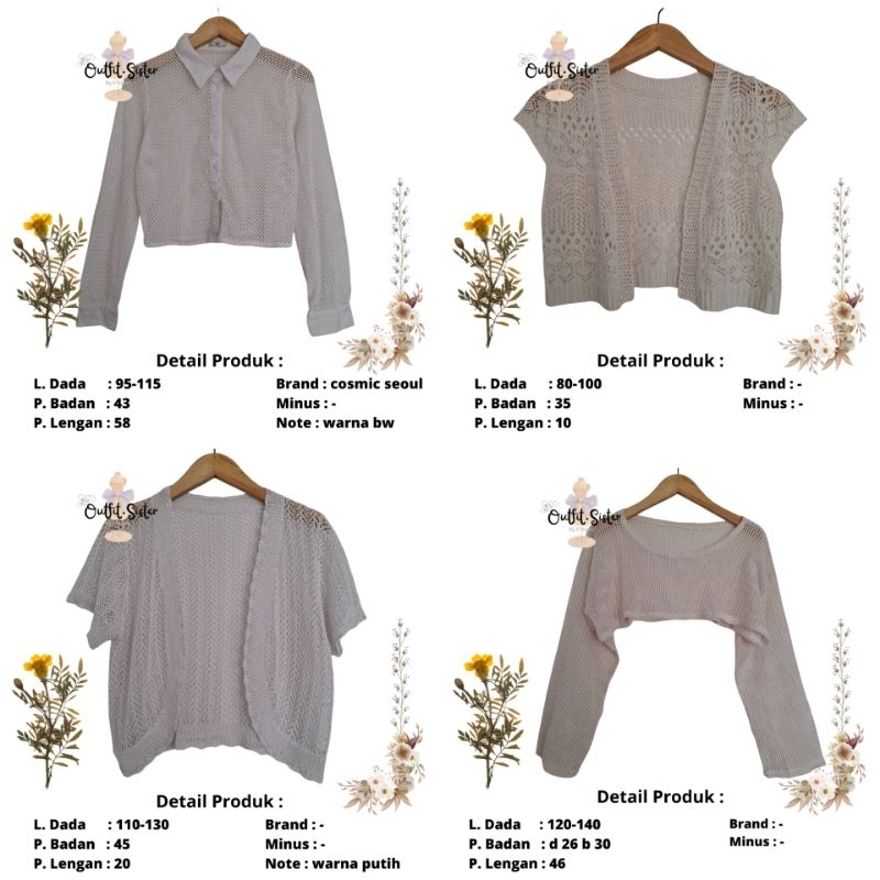 Jual Koleksi Rajut Outfit.Sister | jaring/brukat/lace/outer [No ...