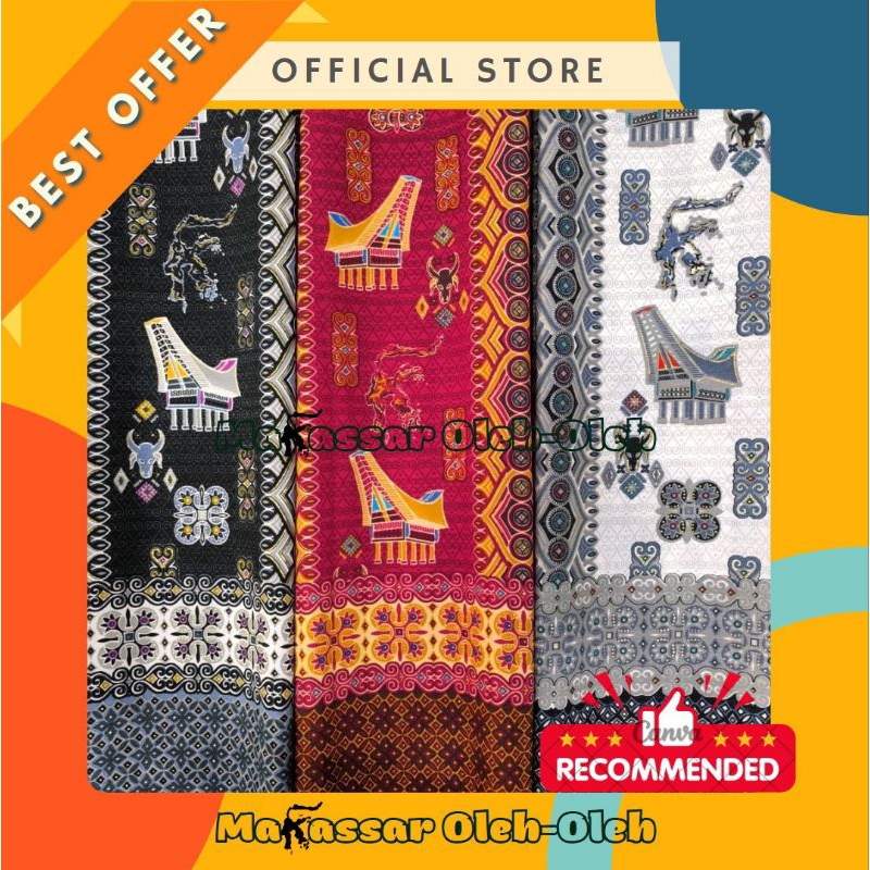 Jual Kain Batik Sutra Halus Motif Khas Toraja 115cm×200cm / Makassar ...