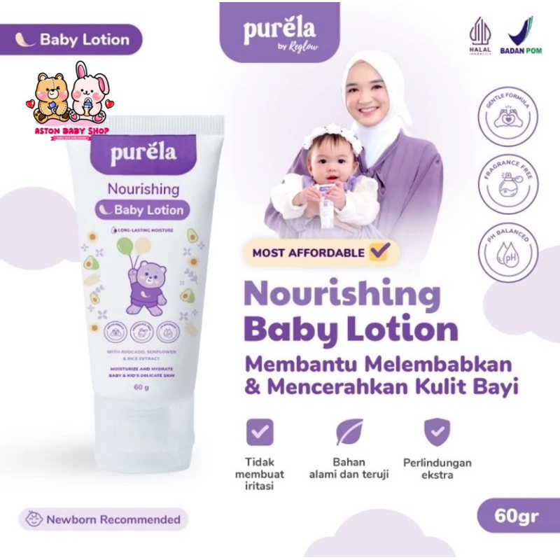 Jual Purela Nourishing Baby Lotion 60gr / Lotion Bayi & Anak / Krim ...