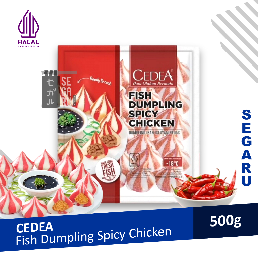 Jual CEDEA Fish Dumpling Spicy Chicken | Dumpling Ikan Isi Ayam Pedas ...