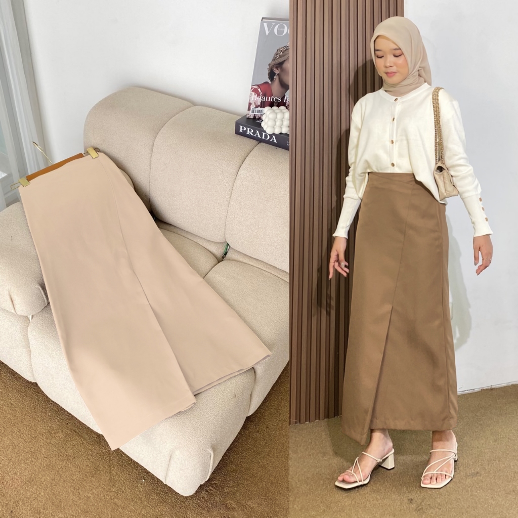 Jual Aleka Skirt - Rok Span Korean Style French Skirt Rok A Line ...