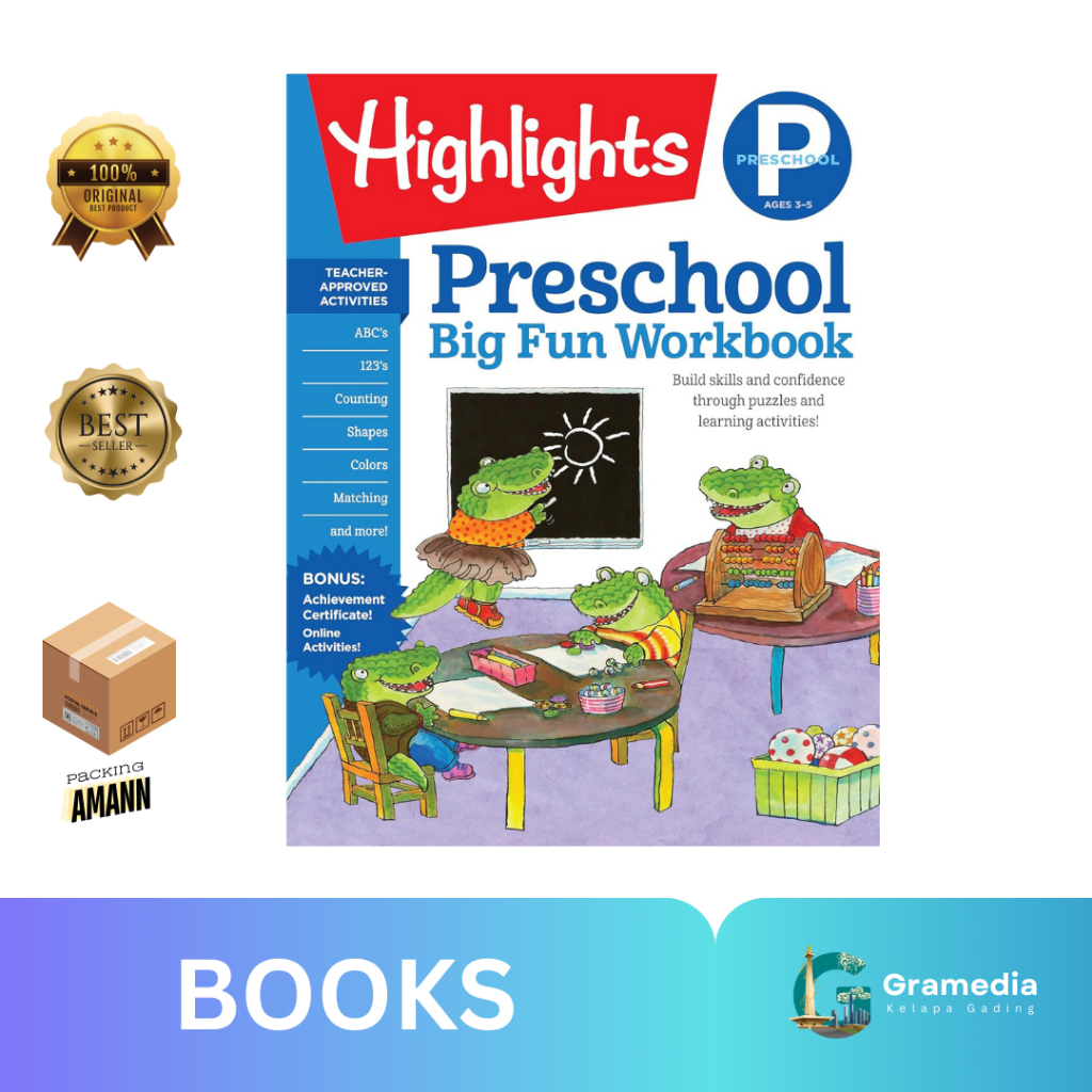 Jual Gramedia MKG - Buku Import - Preschool Big Fun Workbook: 256-Pages ...