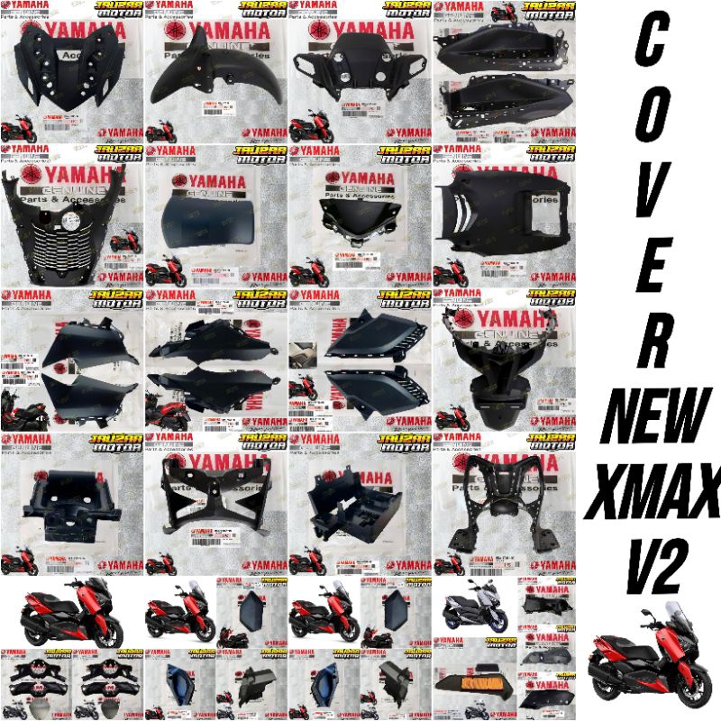 Jual PAKET COVER BODY KASAR ALL NEW XMAX V2 250 300 BKA ORIGINAL YAMAHA ...