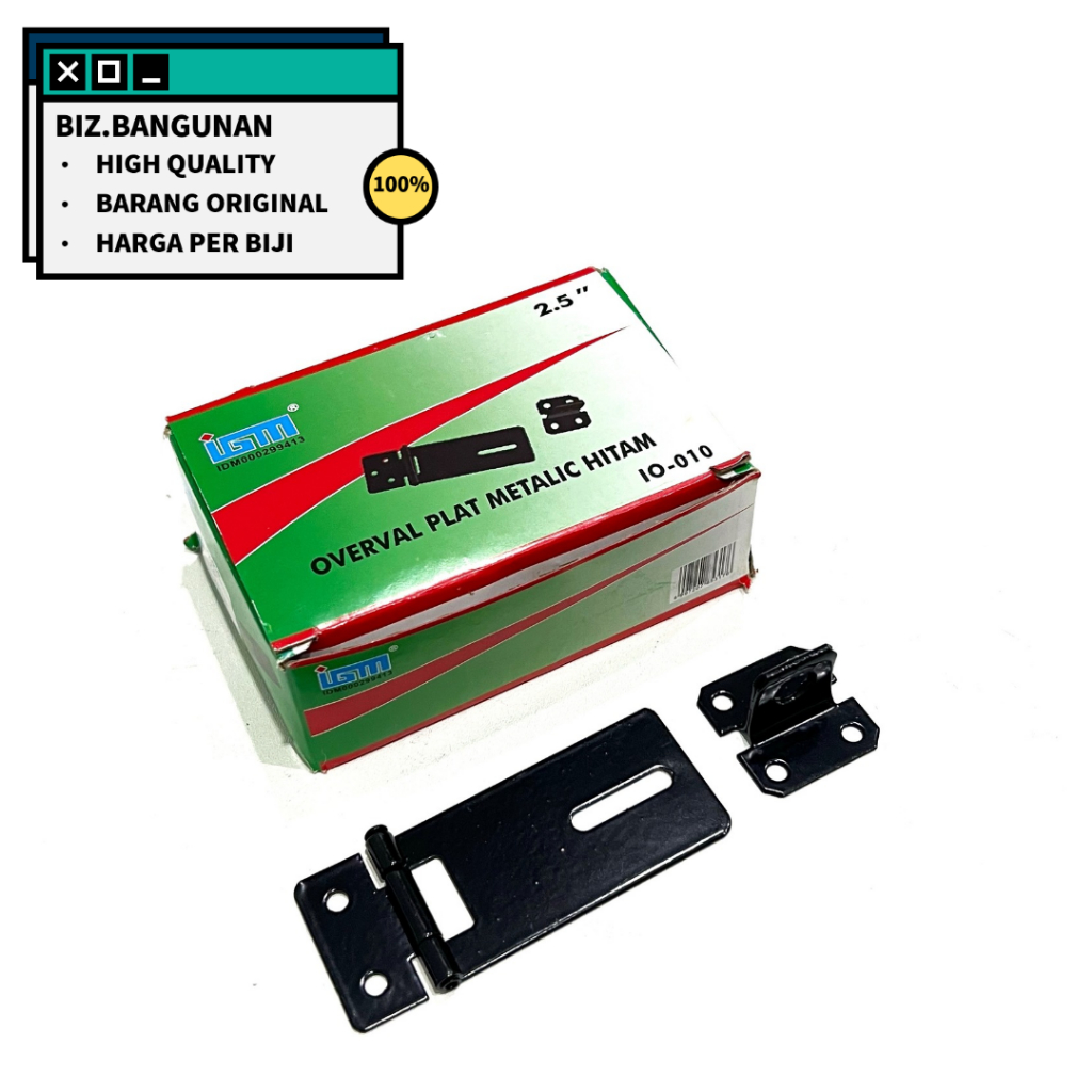 Jual OVERVAL PLAT 2.5" INCH - OVERPAL GRENDEL TEMPAT CANTOLAN GEMBOK ...