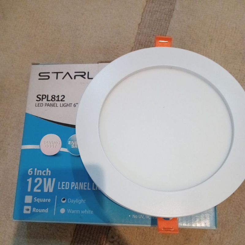 Jual lampu starlux led panel bulat 12w 6inci, 6watt kotak 3,5inci ...