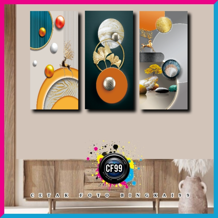 Jual CF99 HIASAN DINDING AESTHETIC BOHO UNIK PLUS BINGKAI KAYU MDF kode ...