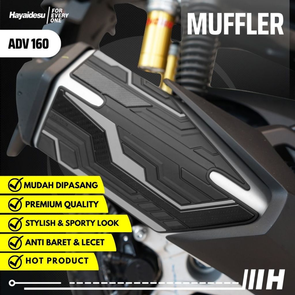 Jual Hayaidesu honda ADV 160 Body Protector Muffler Knalpot Cover ...