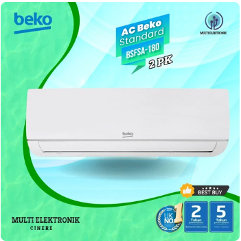 Jual AC Beko 2 PK Standard BSFSA 181 / BSFSA 180 - AC 2 PK (Unit Only / Paket Pasang) | Shopee ...