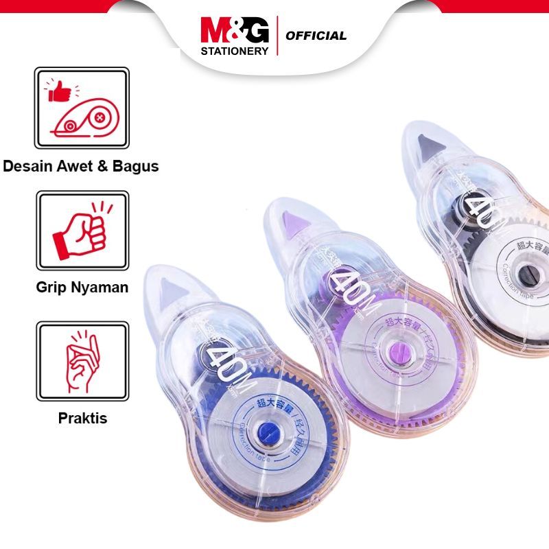 Jual M&G Correction Tape / PitaTipe X Kertas Stipo Roll 40Meter x 5mm ...