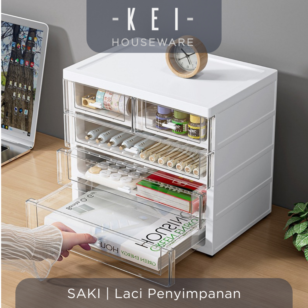 Jual 【KEI】SAKI Premium Office Desk Drawer Serbaguna Rak TIngkat Laci ...