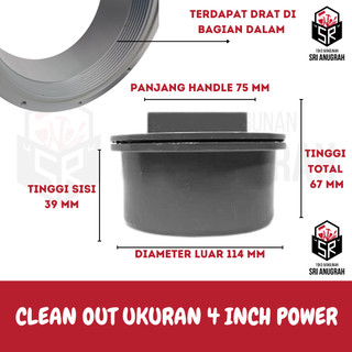 Jual POWER Clean Out Penutup Lubang Pipa Septic Tank Ukuran 4 inch dan ...