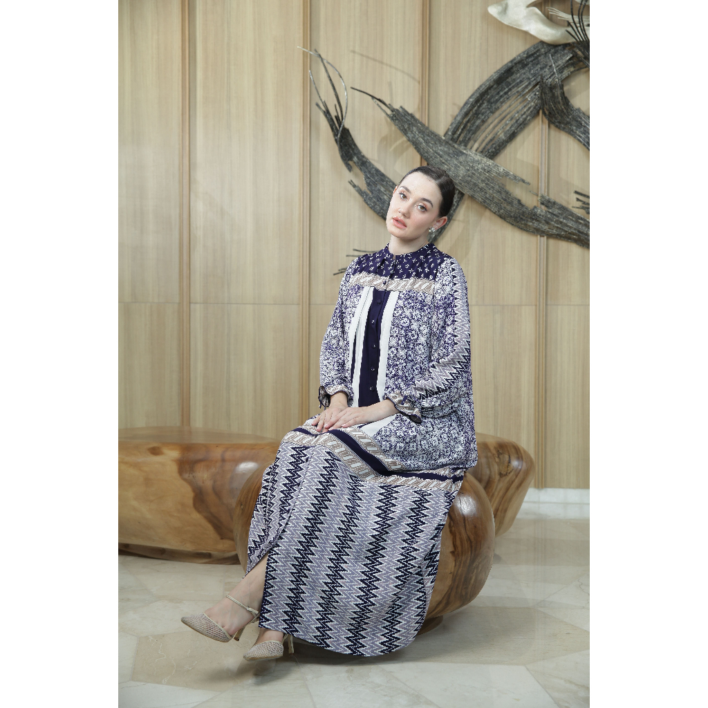 Jual Batik Huza Dress Batik | Dress Batik Decinza | Shopee Indonesia