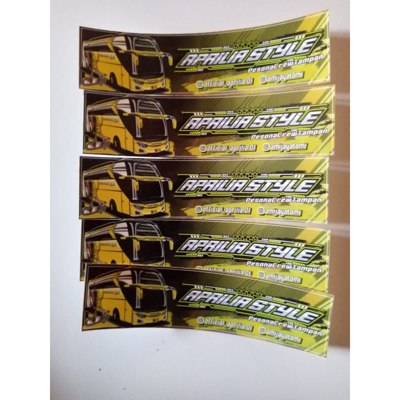 Jual stiker bis basuri aprilia style 2 versi terbaru isi 5 sampai 20 ...