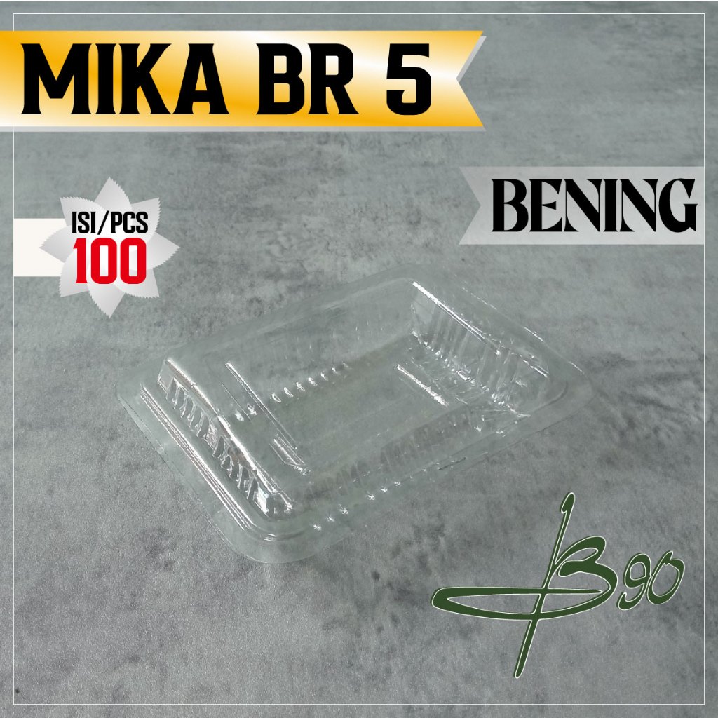 Jual MIKA PLASTIK BENING UKURAN 5 . MIKA BR 5 MIKA BENING 13X10X5 ISI ...