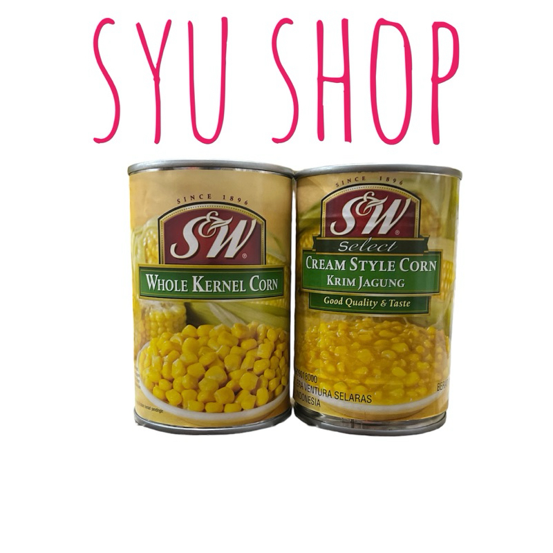 Jual Sw S&W S & W jagung kaleng pipil krim halus whole kernel creamy ...