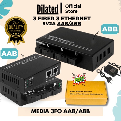 Jual KODE Q55O Media Converter 3 Port FO 2 Port LAN Switch Fiber 3 FO 2 SC AAB ABB | Shopee ...