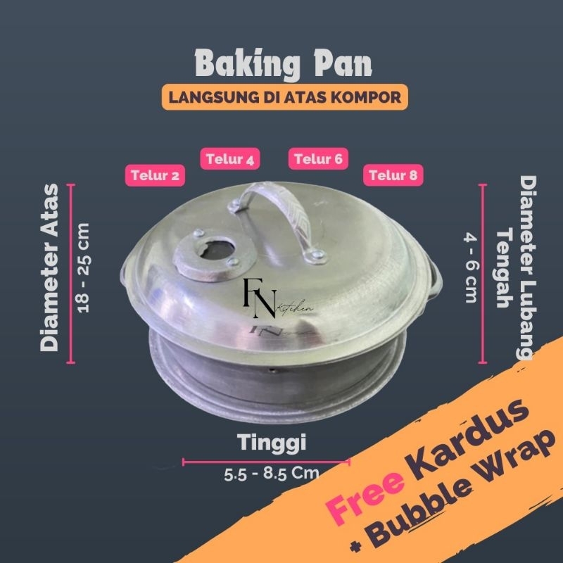 Jual BAKING PAN TELUR 2 4 6 8 | LOYANG BOLU BAHAN TEBAL ANTI LENGKET ...