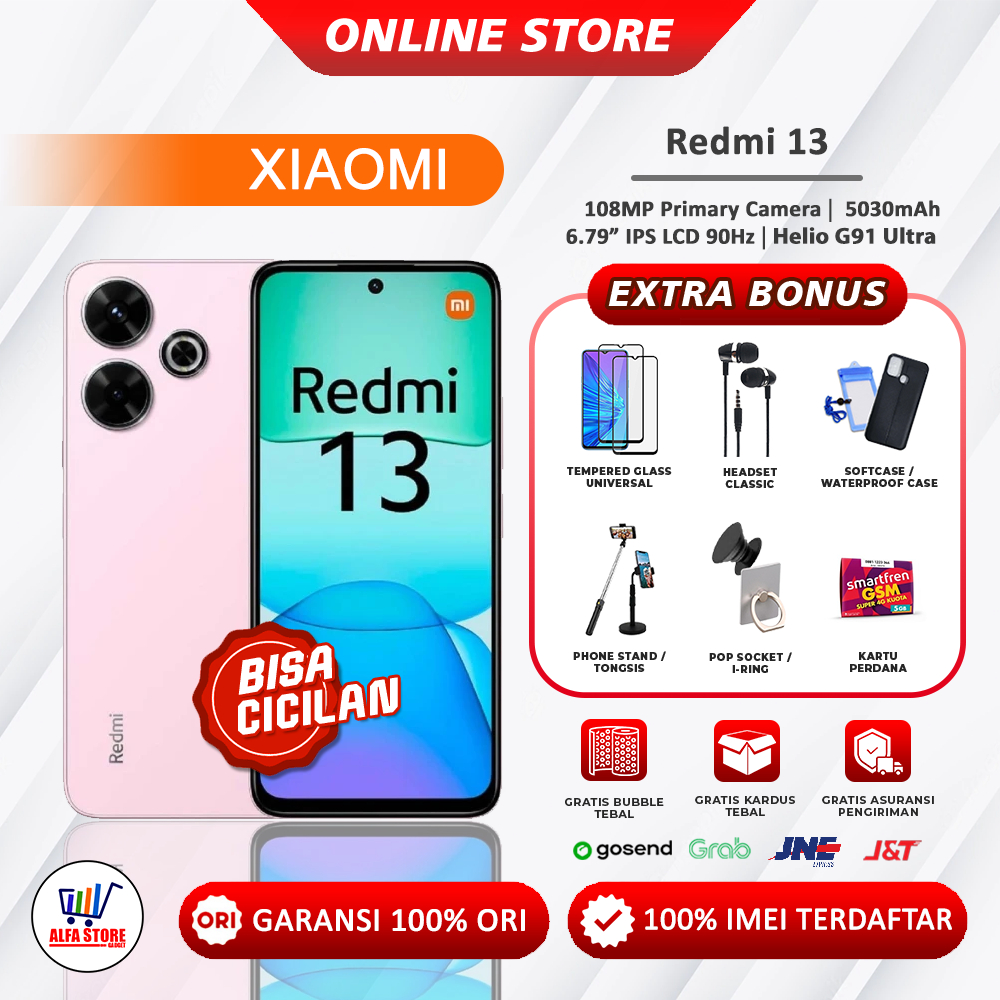 Jual Handphone Xiaomi Redmi 13 RAM 8/128GB - 8/256GB Garansi Resmi ...