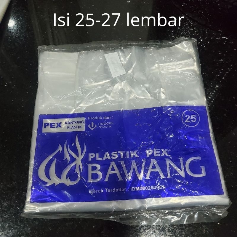 Jual kantong hd plastik transparan bawang ukuran 15 20 25 30 | pex hd ...