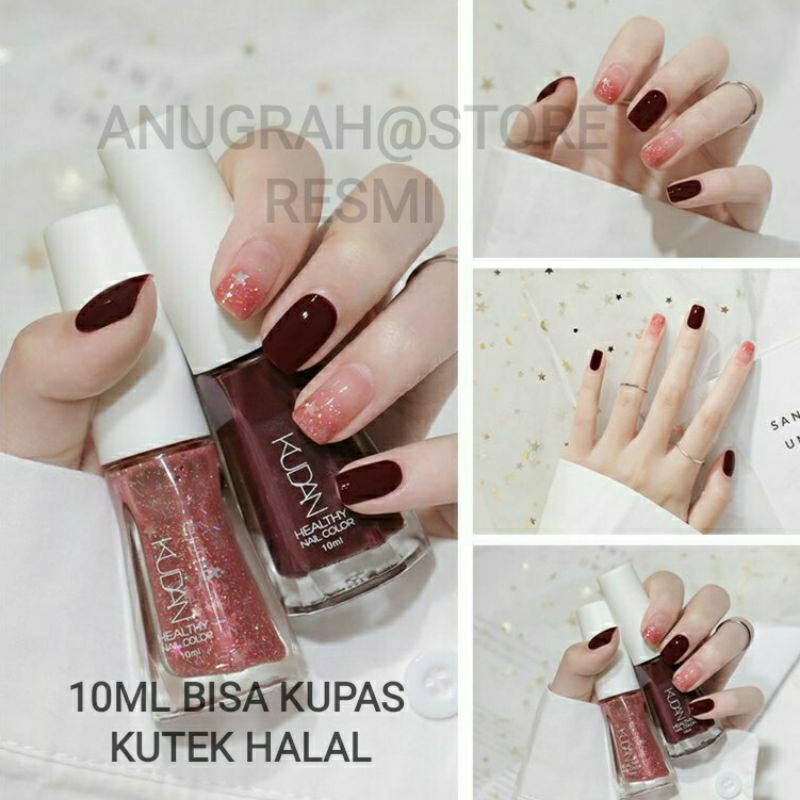 Jual kutek kudan peel off Kutek 10ML kutek Halal Peel Off Muslimah Bisa ...