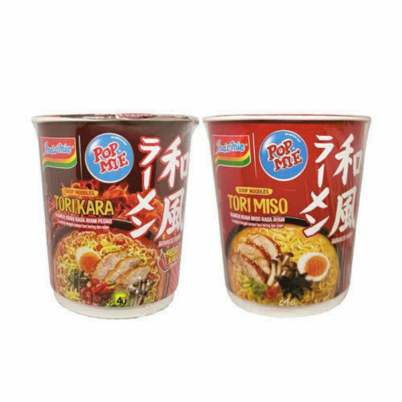 Jual Pop mie tori kara ramen 70 gr dan tori miso ramen 75 gr | Shopee ...