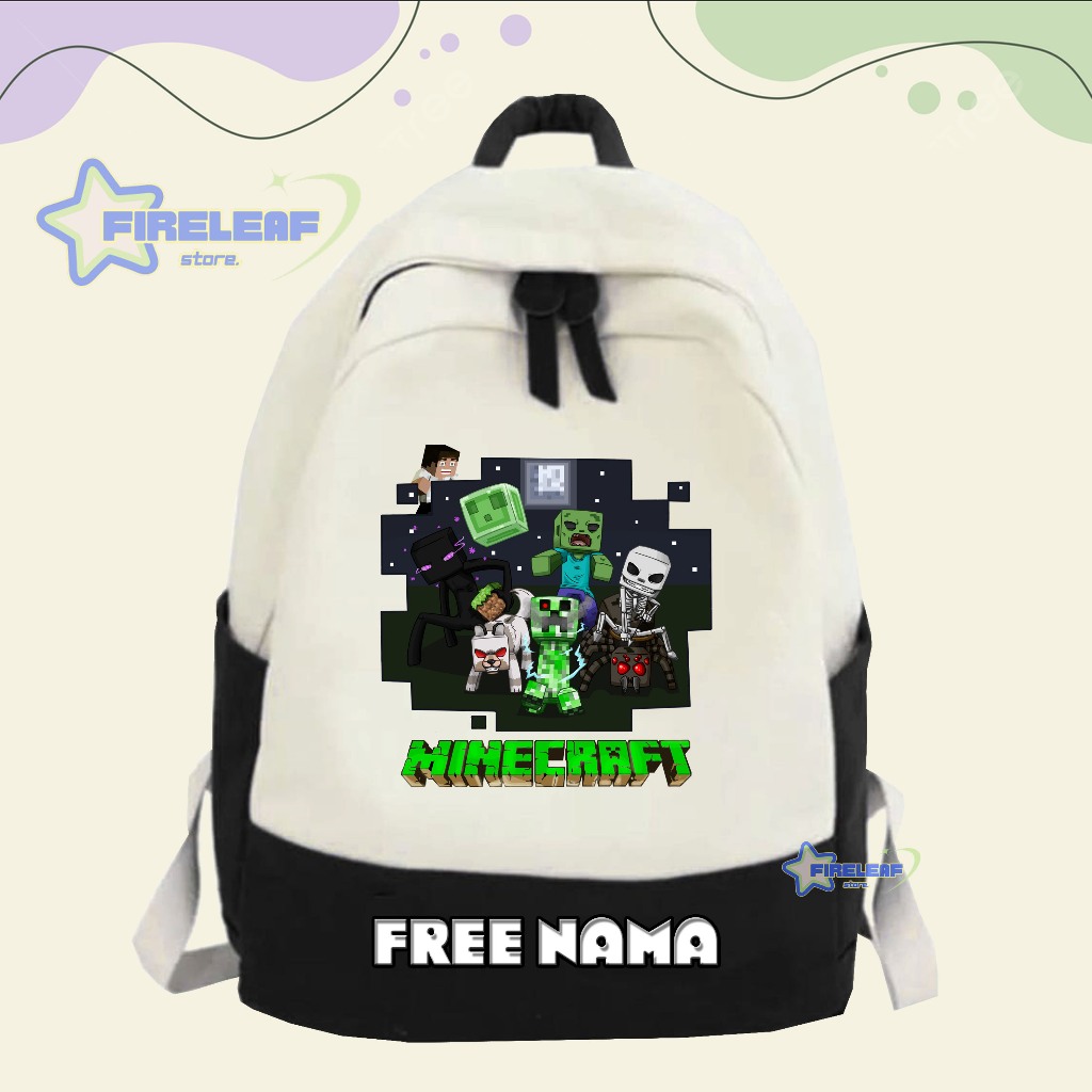 Jual TAS ANAK RANSEL BACKPACK MINECRAFT ROBLOX BAHAN PREMIUM | Shopee ...