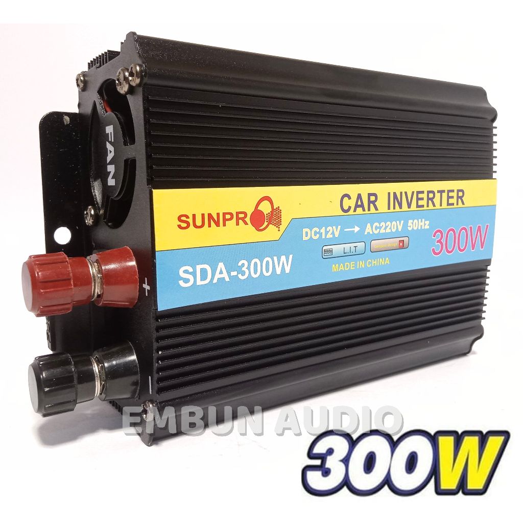 Jual Power Inverter SUNPRO SDA-300W Pengubah Arus DC to AC 12V - 220V ...