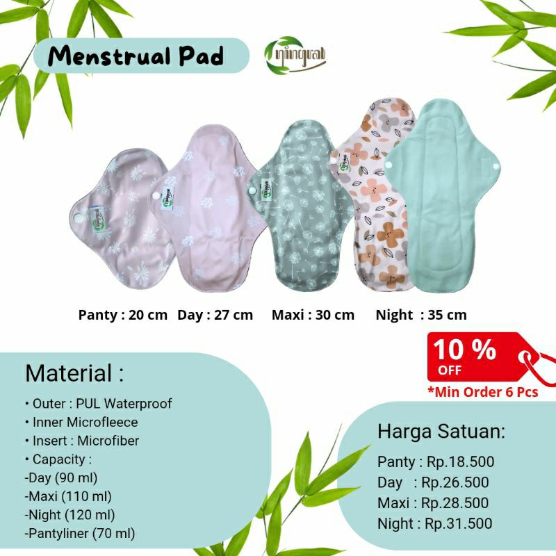 Jual Menspad Ningrat Menstrual Pad Pembalut Kain Cuci Ulang | Pembalut ...