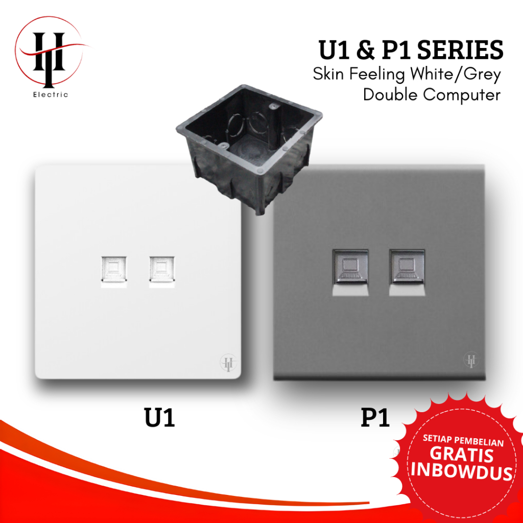 Jual [ BELI 1 GRATIS 1 INBOW DUS ] HT ELECTRIC SAKLAR ( SWITCH ) U1 ...