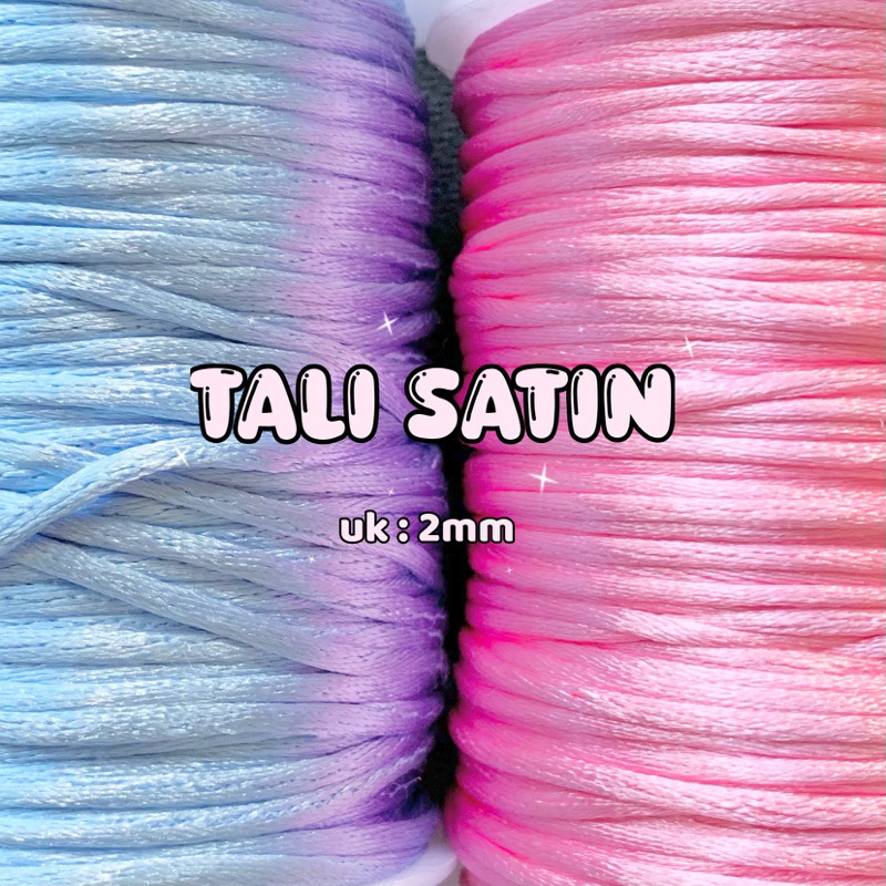 Jual [5 METER] TALI SATIN / TALI SIMPUL CINA UK. 2MM | Shopee Indonesia