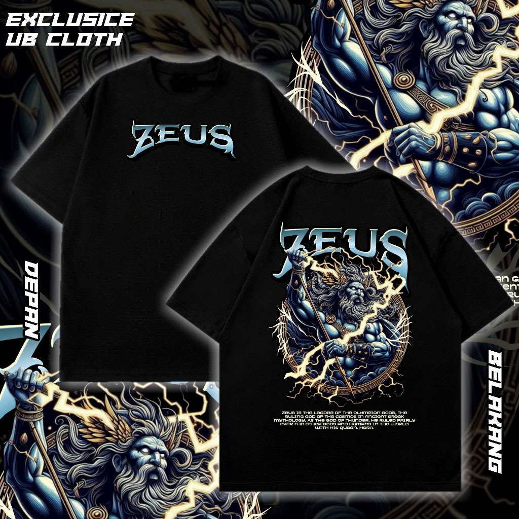 Jual Kaos ZEUS THE LEGEND GODS - kaos Distro ZEUS THE OLYMPIC - Atasan ...